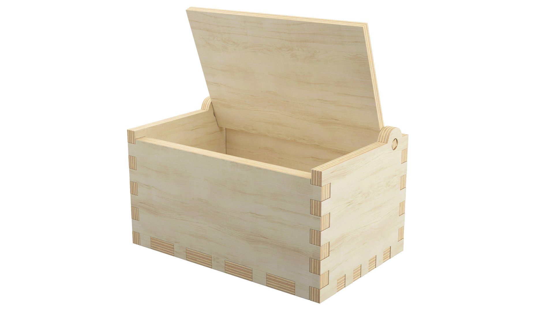 3D Wooden Box Model - TurboSquid 2035201