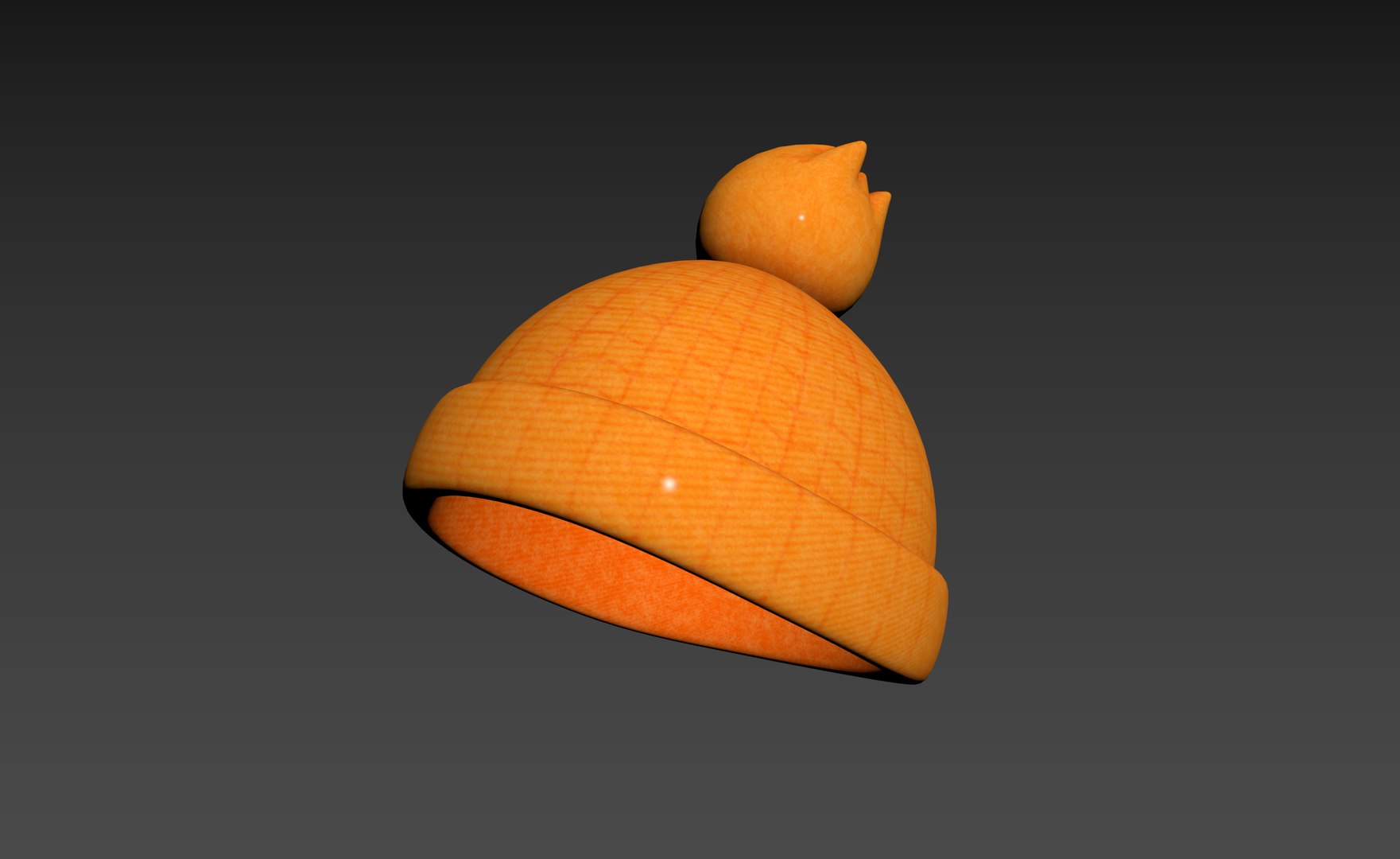 3D Model Yellow Wool Hat - TurboSquid 1822869