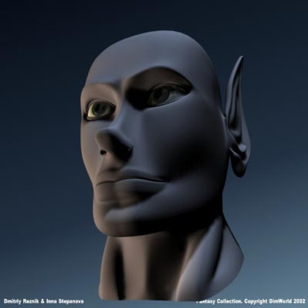 fantasy character bright elf 3d model