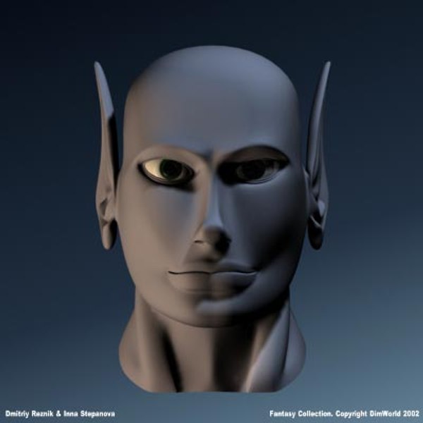 fantasy character bright elf 3d model