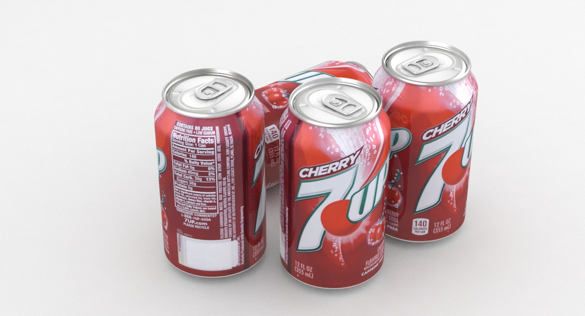 3D Beverage 7up Cherry Model - TurboSquid 1178299