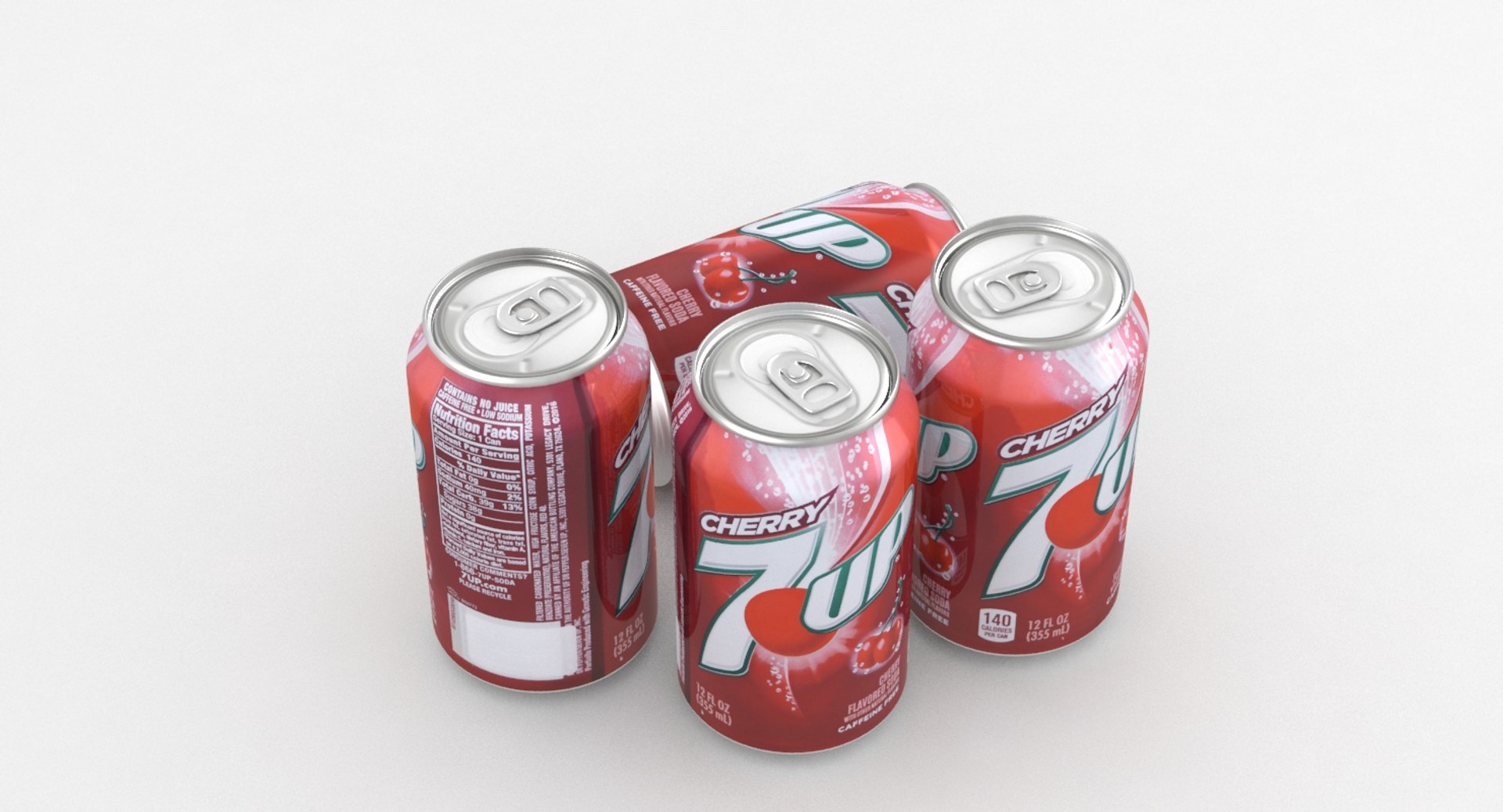 3D Beverage 7up Cherry Model - TurboSquid 1178299