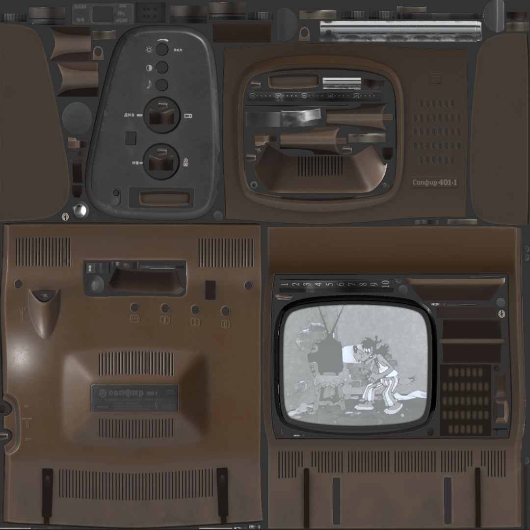 3D Model Portable TV Sapphire 401-1 - TurboSquid 2221938