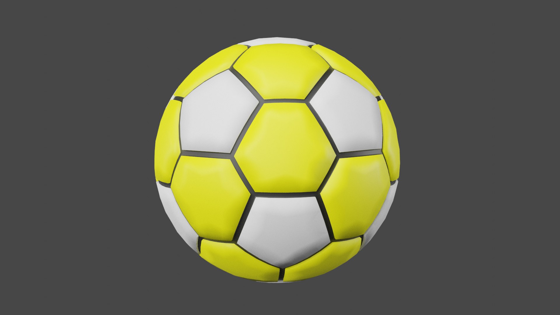 Yellow Soccer Ball 3D Model - TurboSquid 2057712