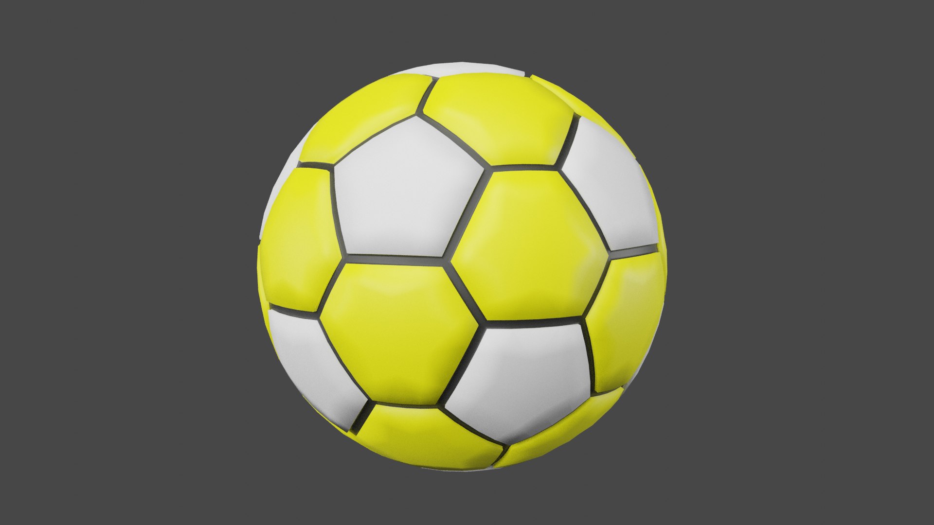 Yellow Soccer Ball 3D Model - TurboSquid 2057712