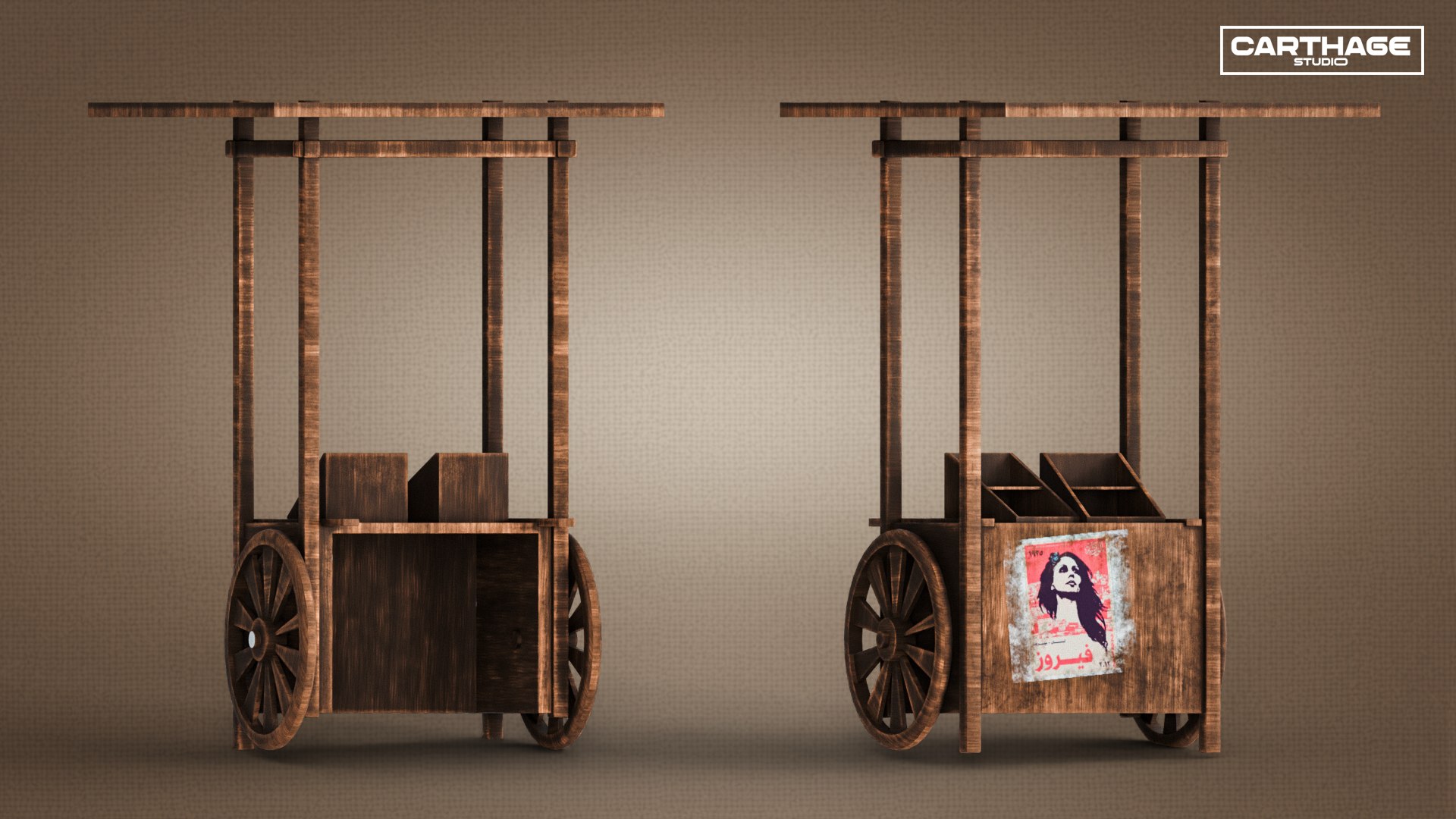 3D Arabic Street Props Model - TurboSquid 2344636