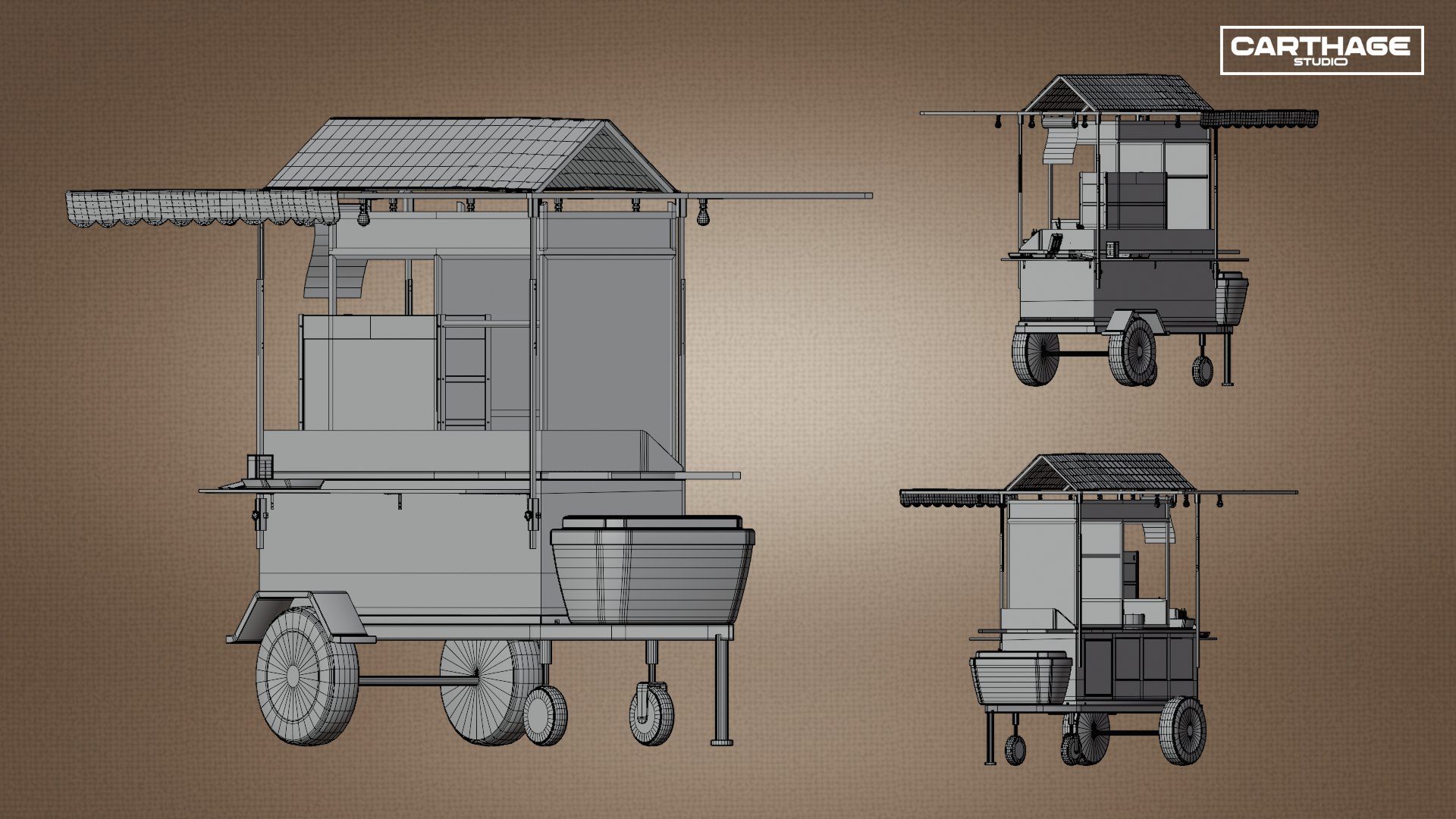 3D Arabic Street Props Model - TurboSquid 2344636