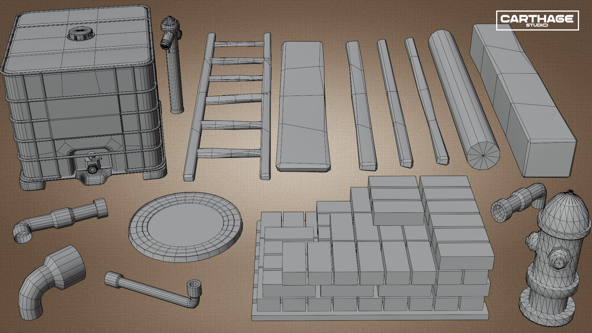 3D Arabic Street Props Model - TurboSquid 2344636