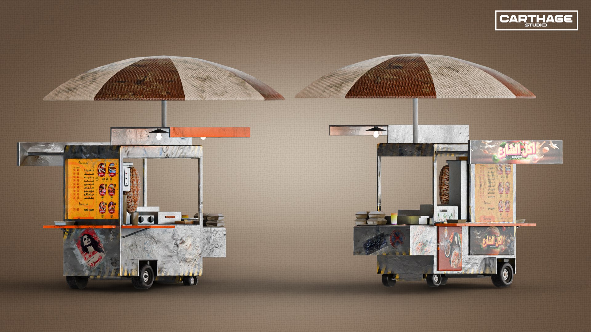 3D Arabic Street Props Model - TurboSquid 2344636