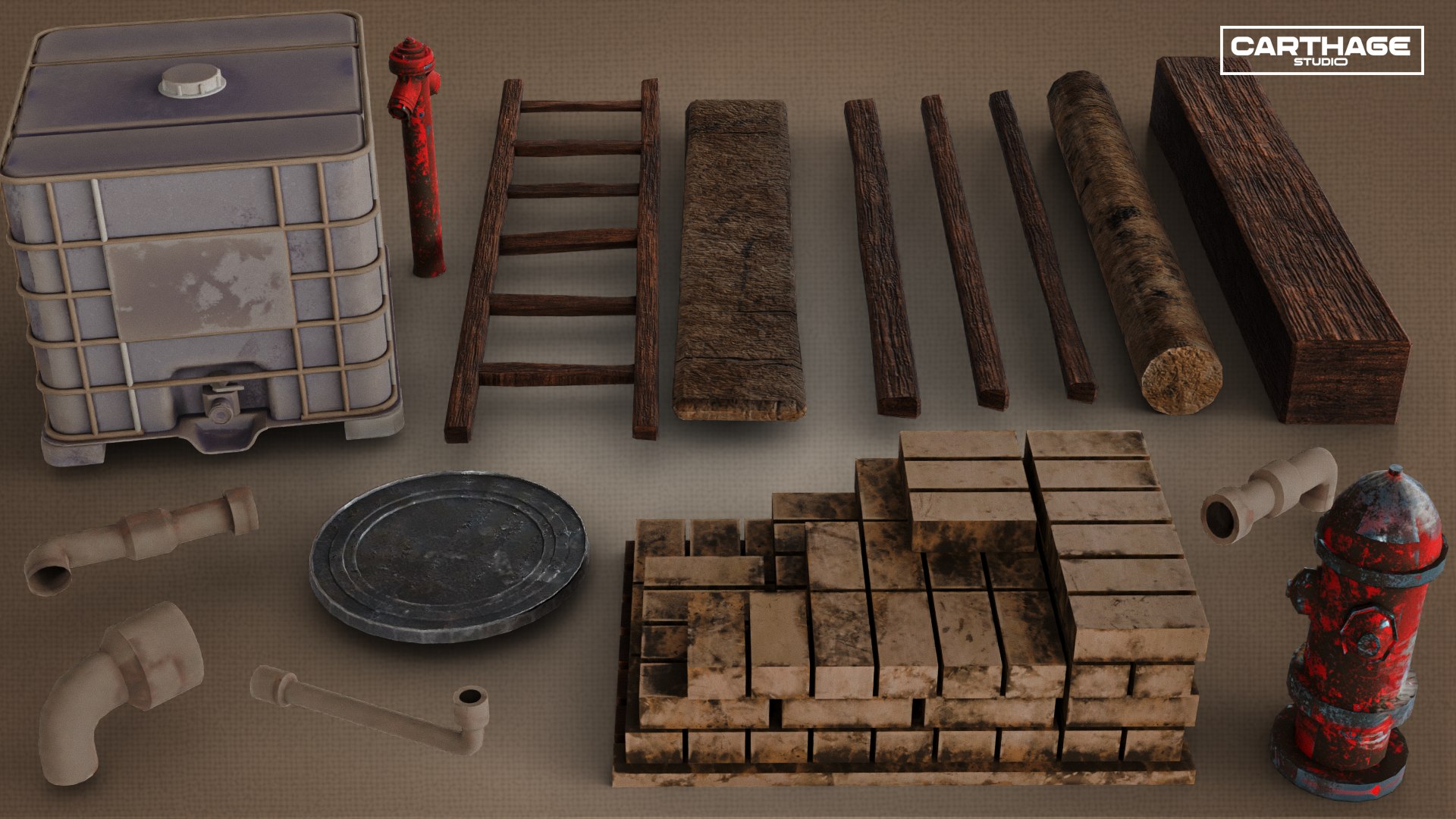 3D Arabic Street Props Model - TurboSquid 2344636