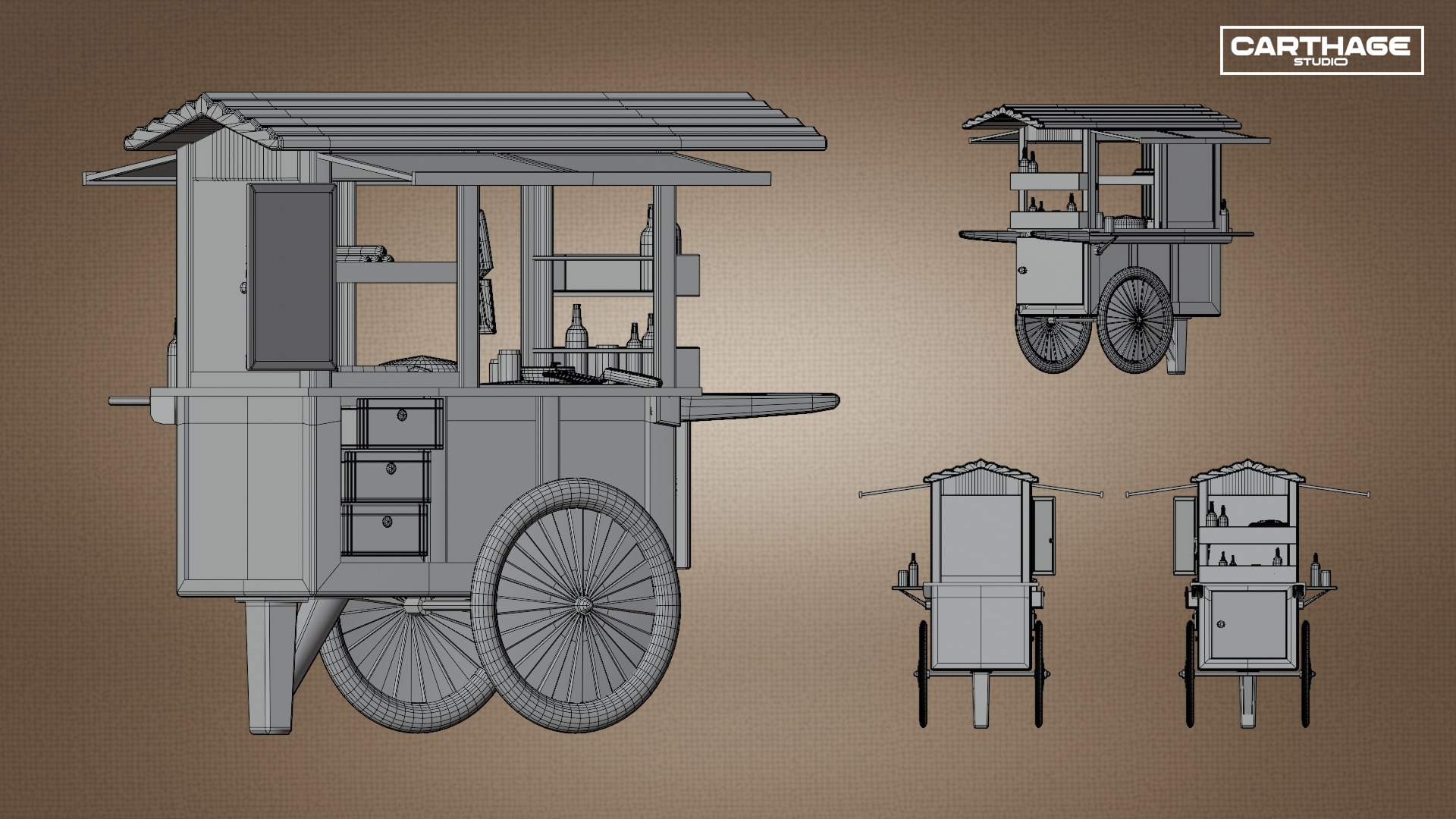3D Arabic Street Props Model - TurboSquid 2344636