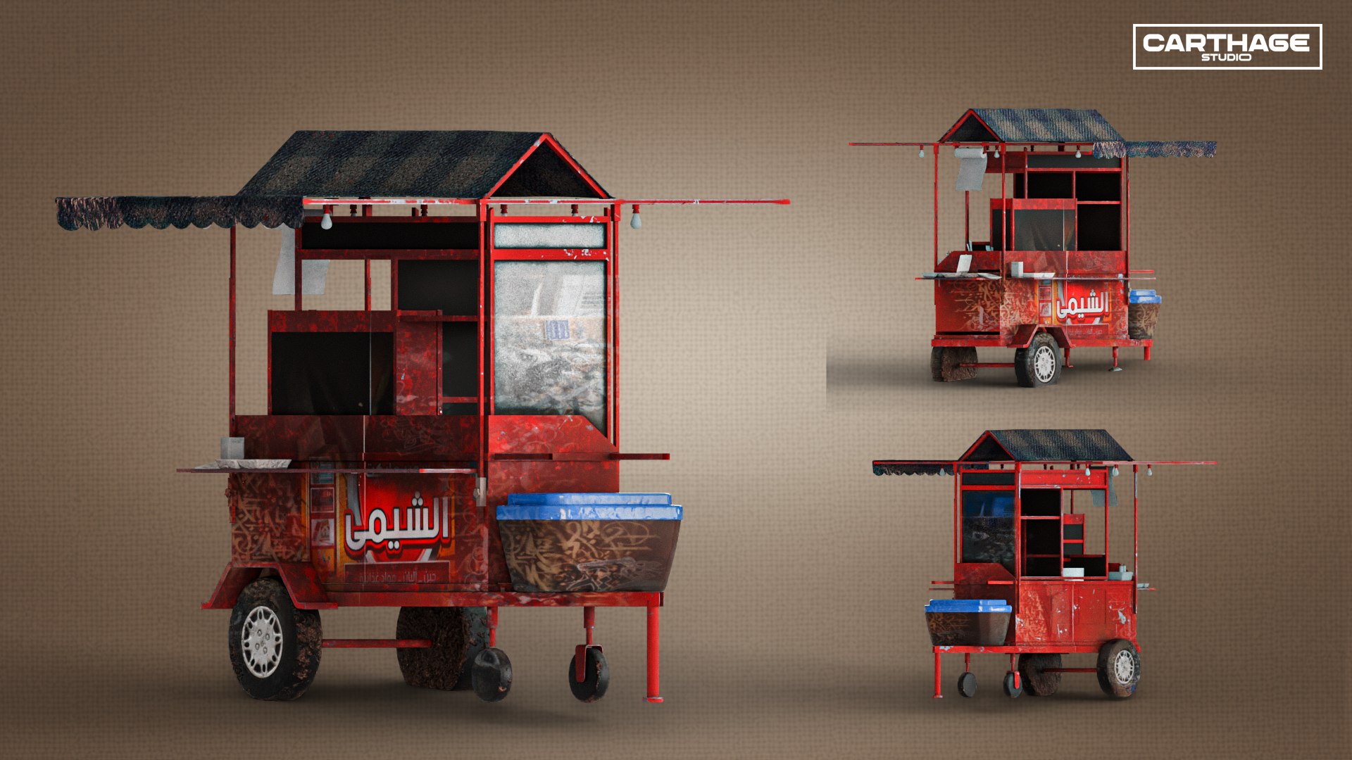 3D Arabic Street Props Model - TurboSquid 2344636