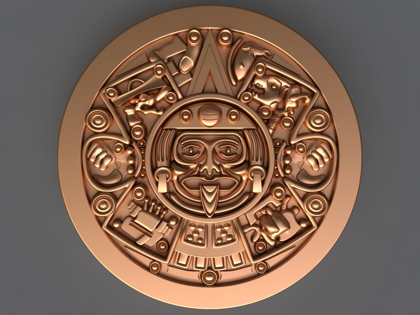 Aztec Calendar 3D Model - TurboSquid 1342395