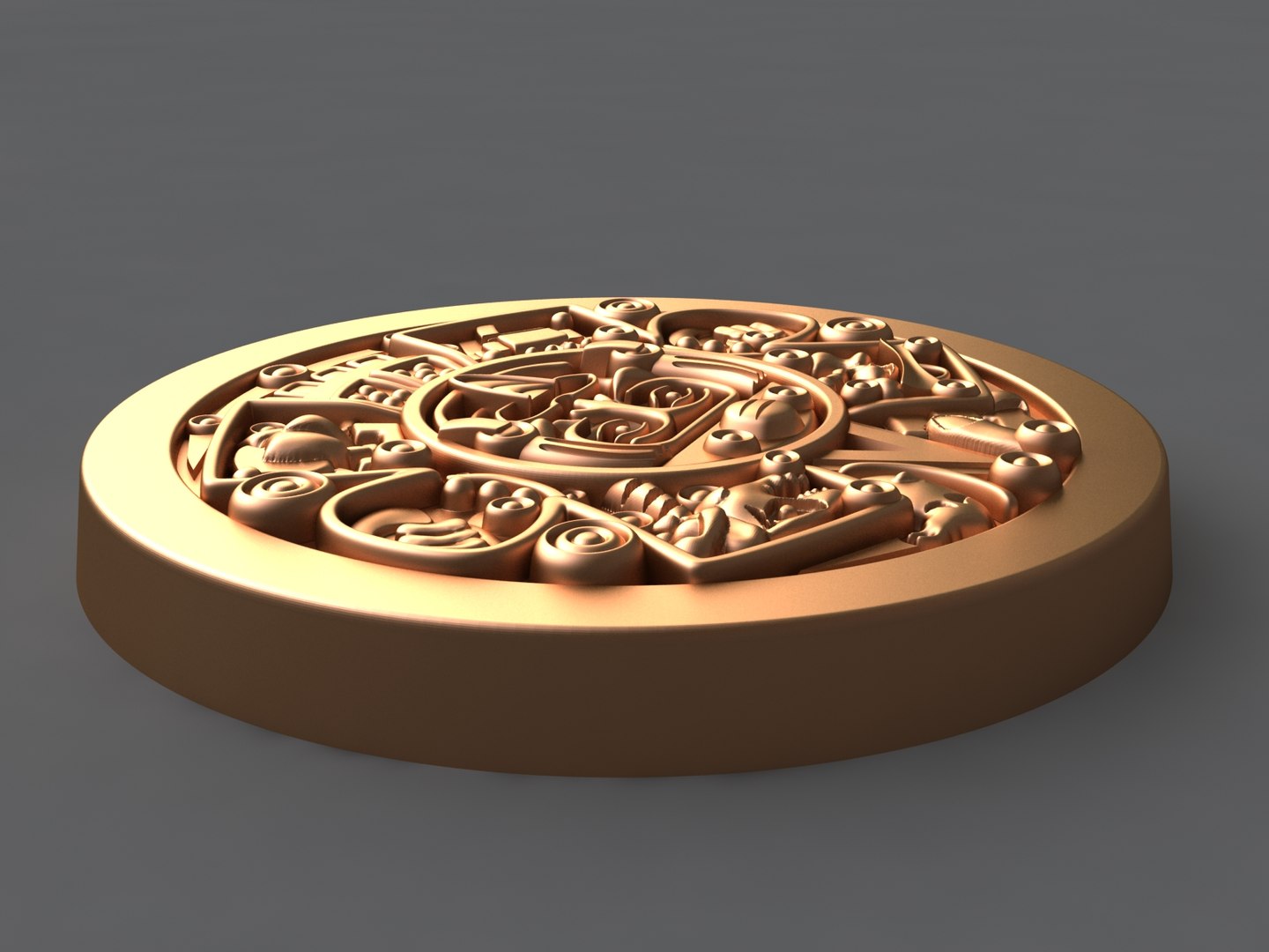 Aztec Calendar 3D Model - TurboSquid 1342395