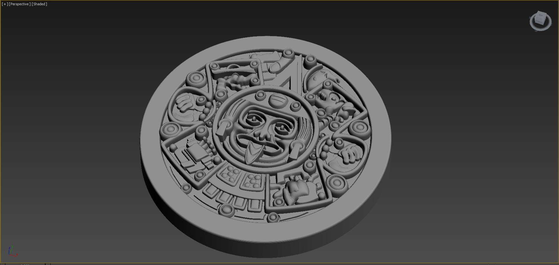 Aztec Calendar 3D Model - TurboSquid 1342395