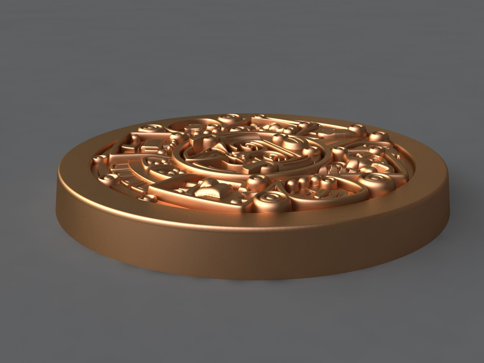 Aztec calendar 3D model - TurboSquid 1342395