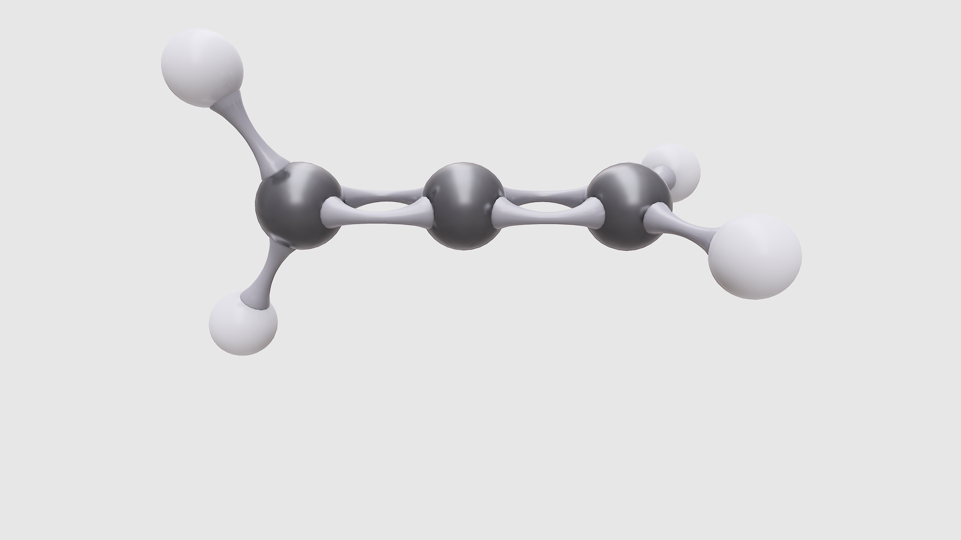 Propadiene Molecule With PBR 4K 8K 3D - TurboSquid 1945376