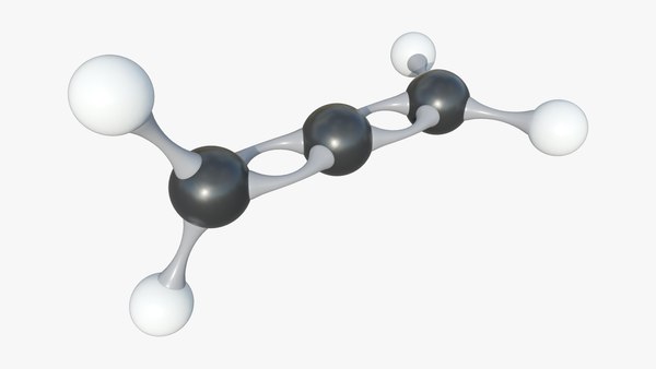 modelo 3d Propadiene Molecule With PBR 4K 8K - TurboSquid 1945376