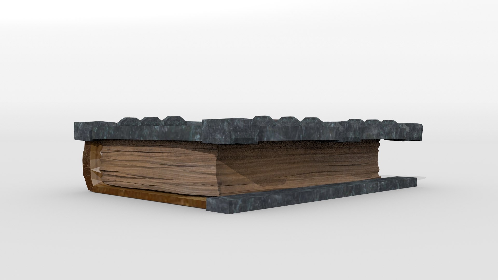 3D low-poly medieval book model - TurboSquid 1379651