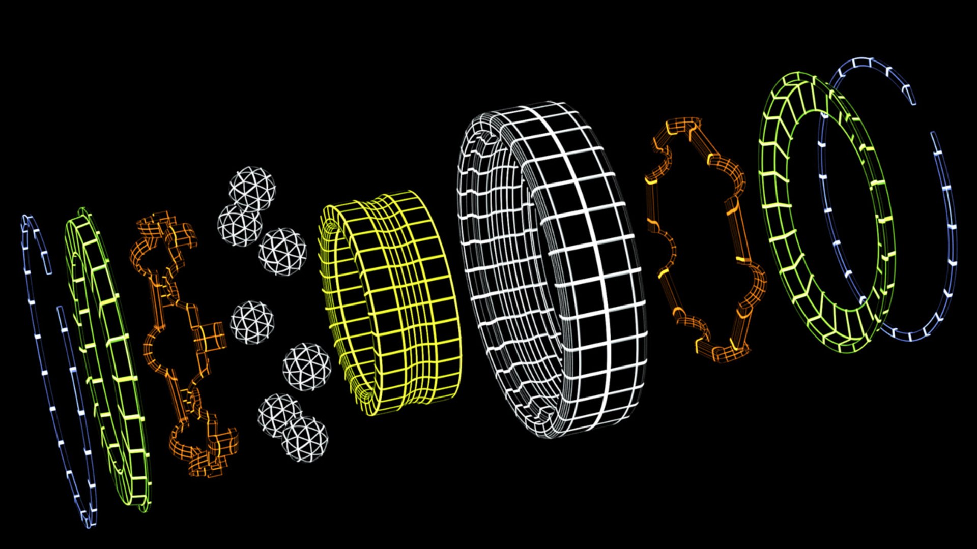 3d Ball Bearing Model