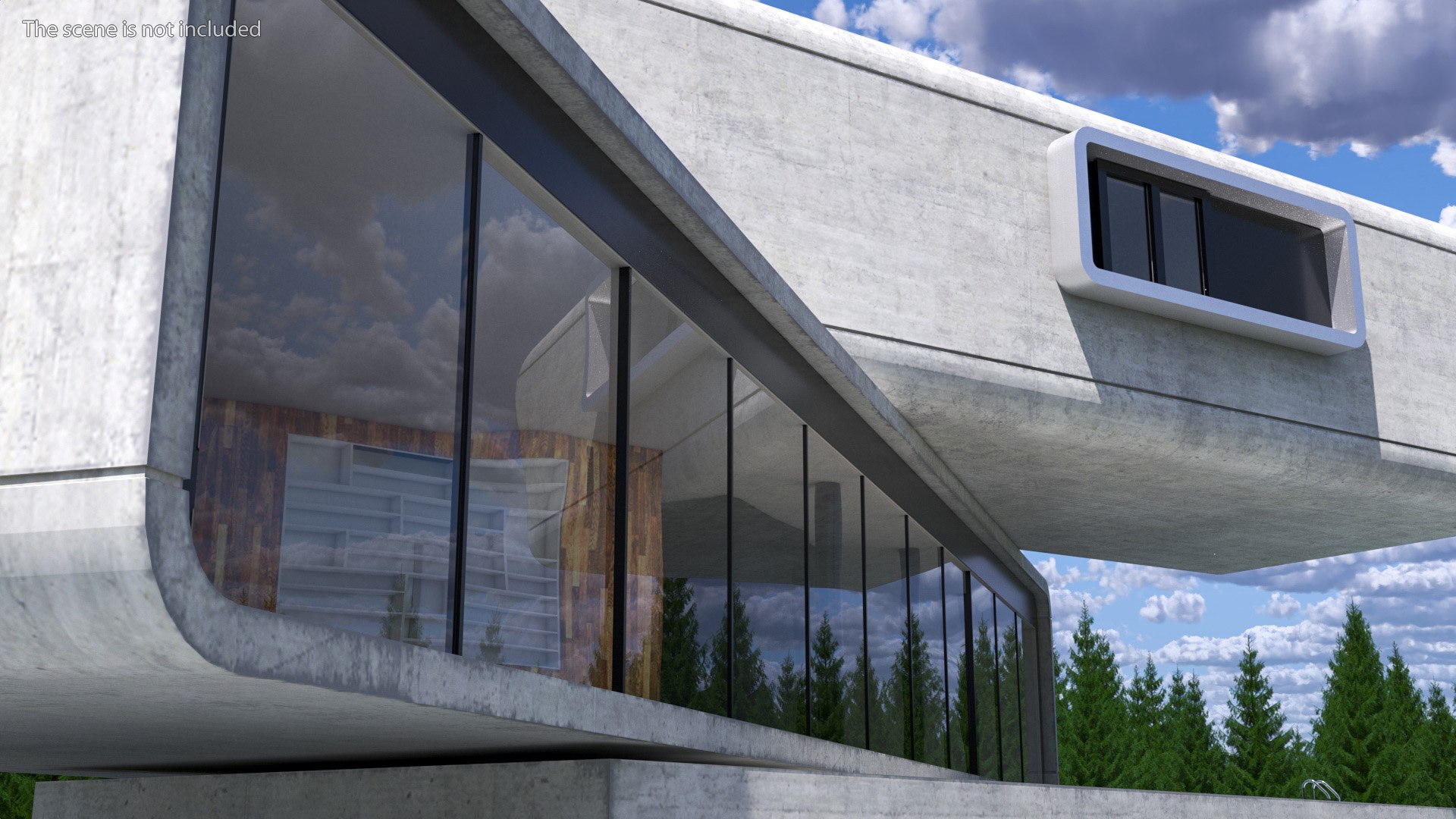 Modern Concrete House 3D model - TurboSquid 2020861