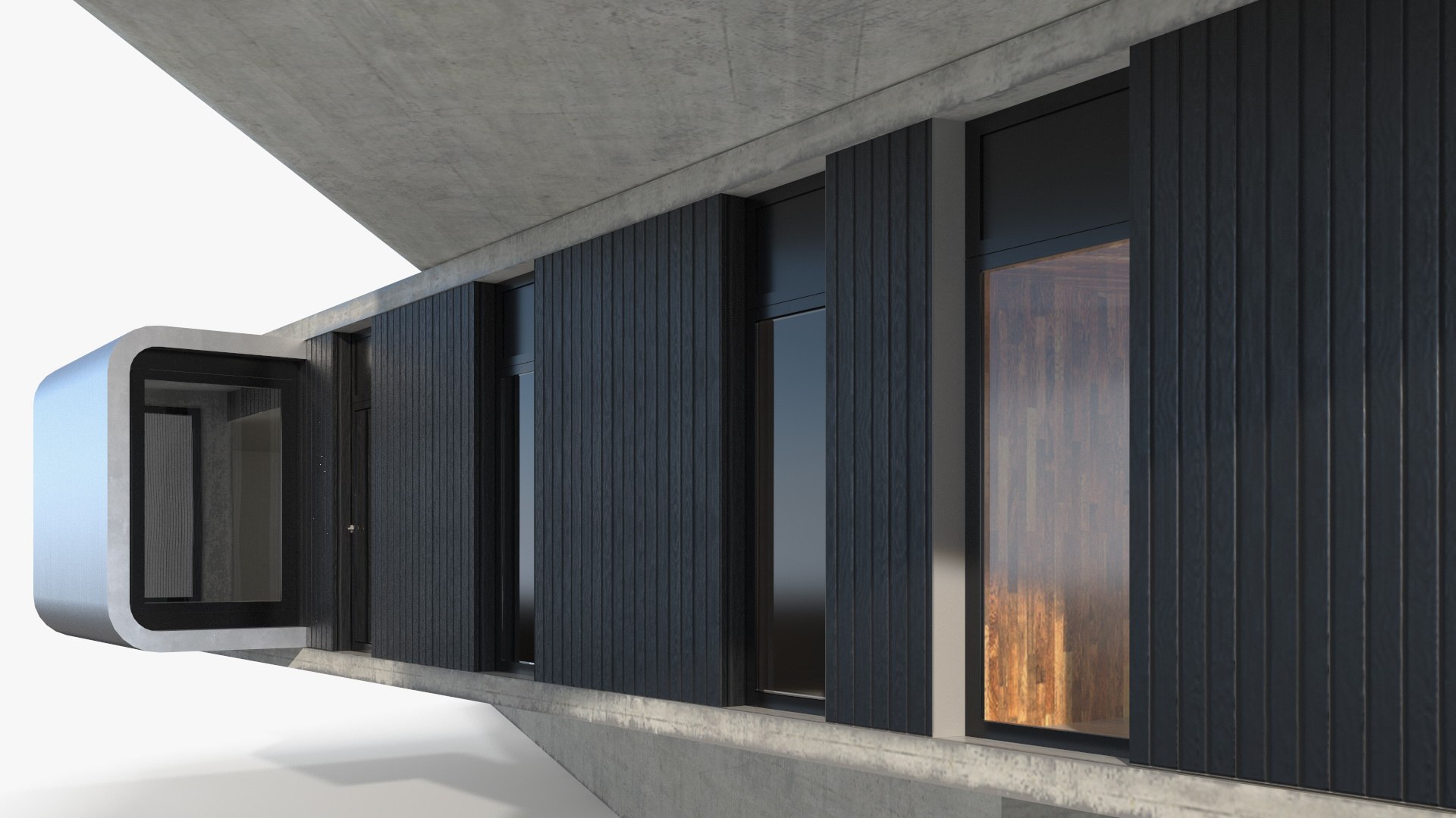 Modern Concrete House 3D model - TurboSquid 2020861