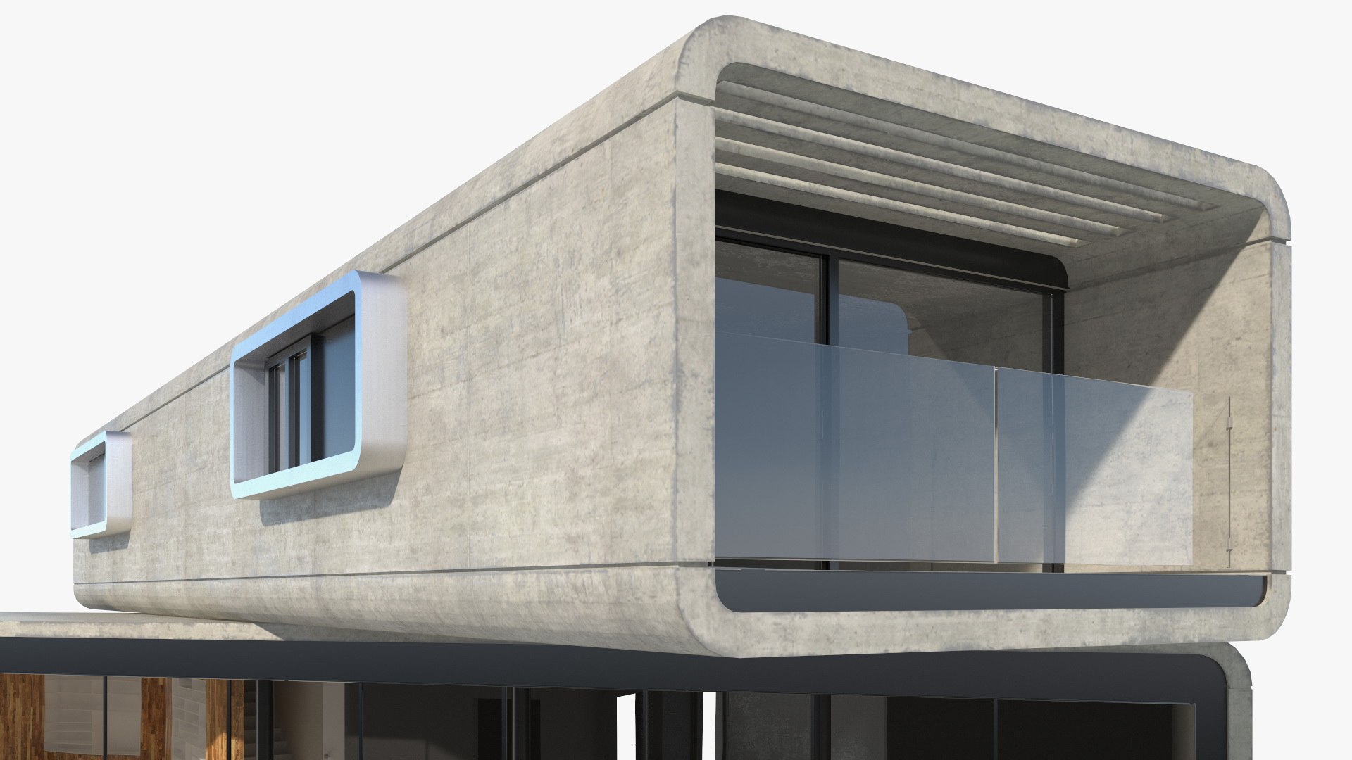 Modern Concrete House 3D model - TurboSquid 2020861