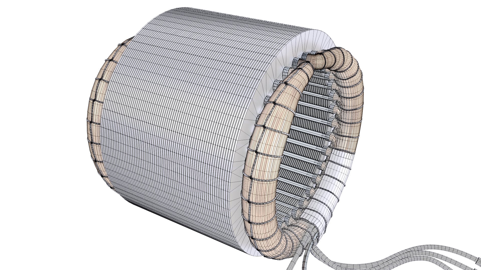 Professional Electric Motor Stator 47 3D - TurboSquid 2096770