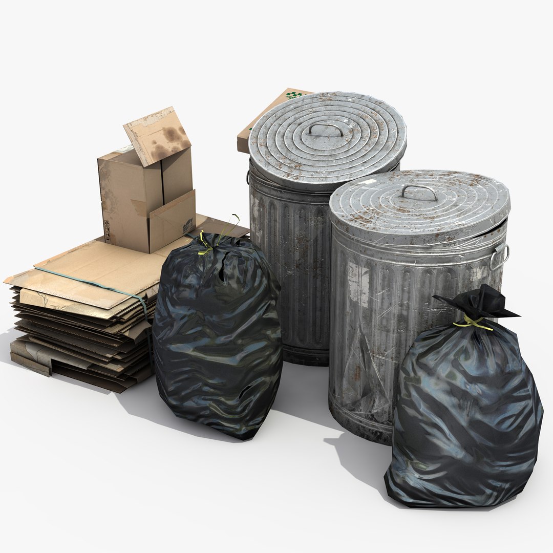 3D Garbage Bins - TurboSquid 1338604
