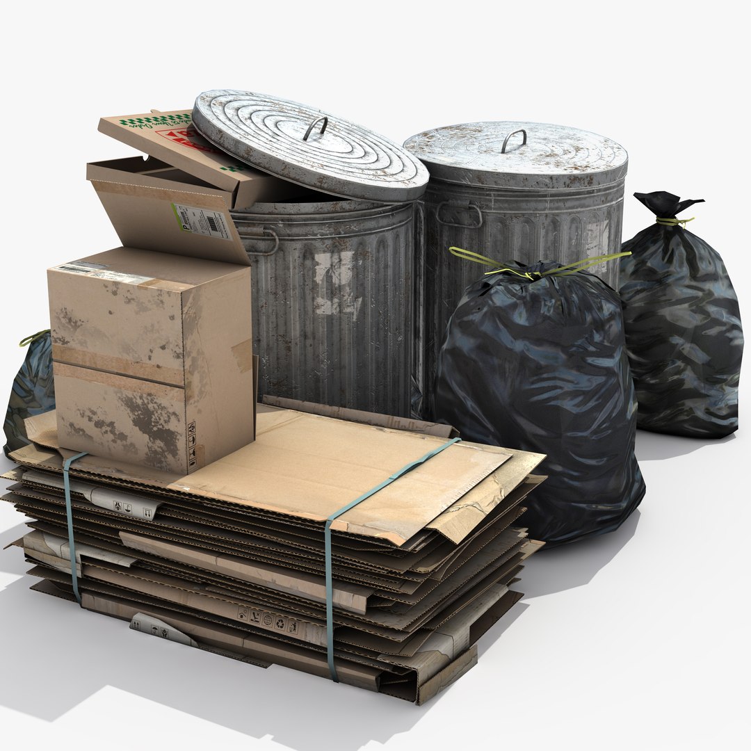 3D Garbage Bins - TurboSquid 1338604
