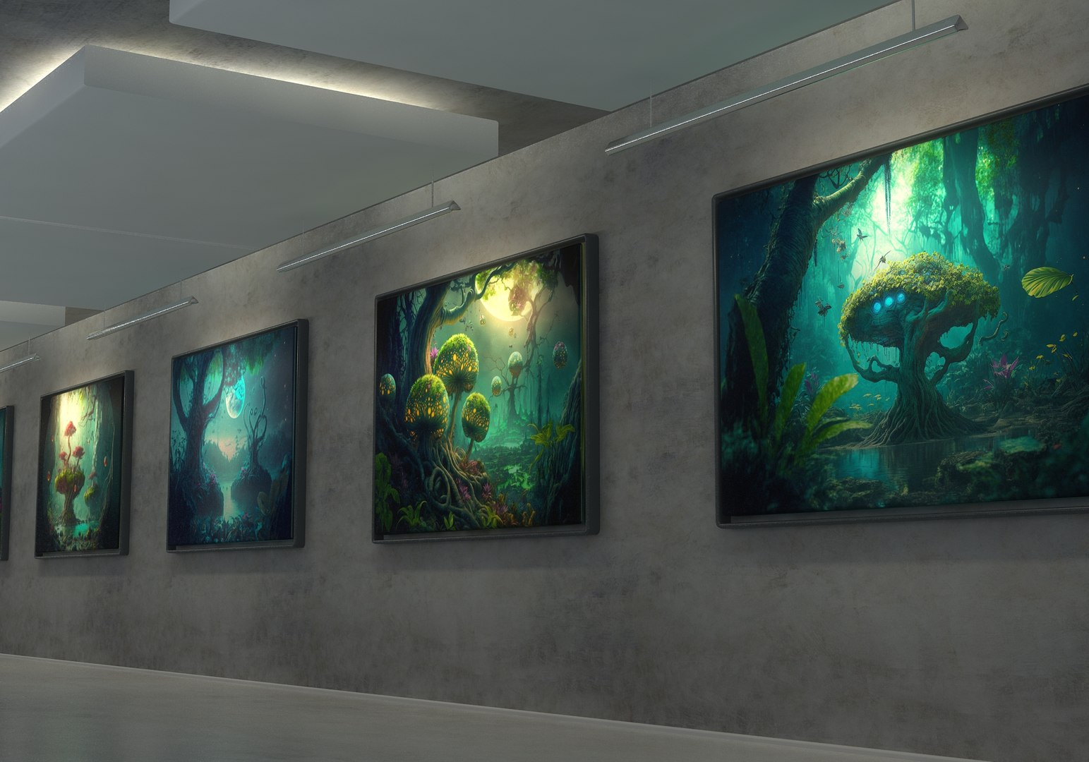 Pandora Art Gallery 3D Model - TurboSquid 1998053