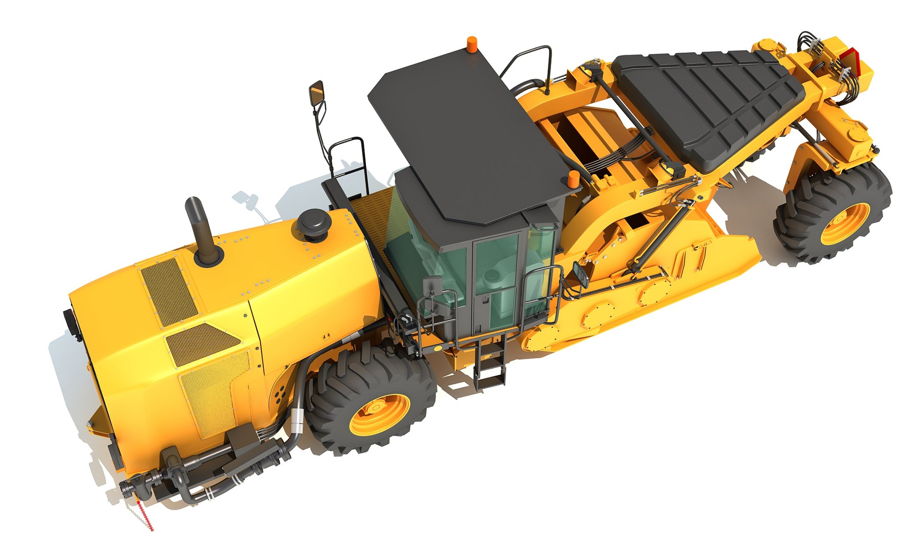 Road Reclaimer Model - TurboSquid 1288203