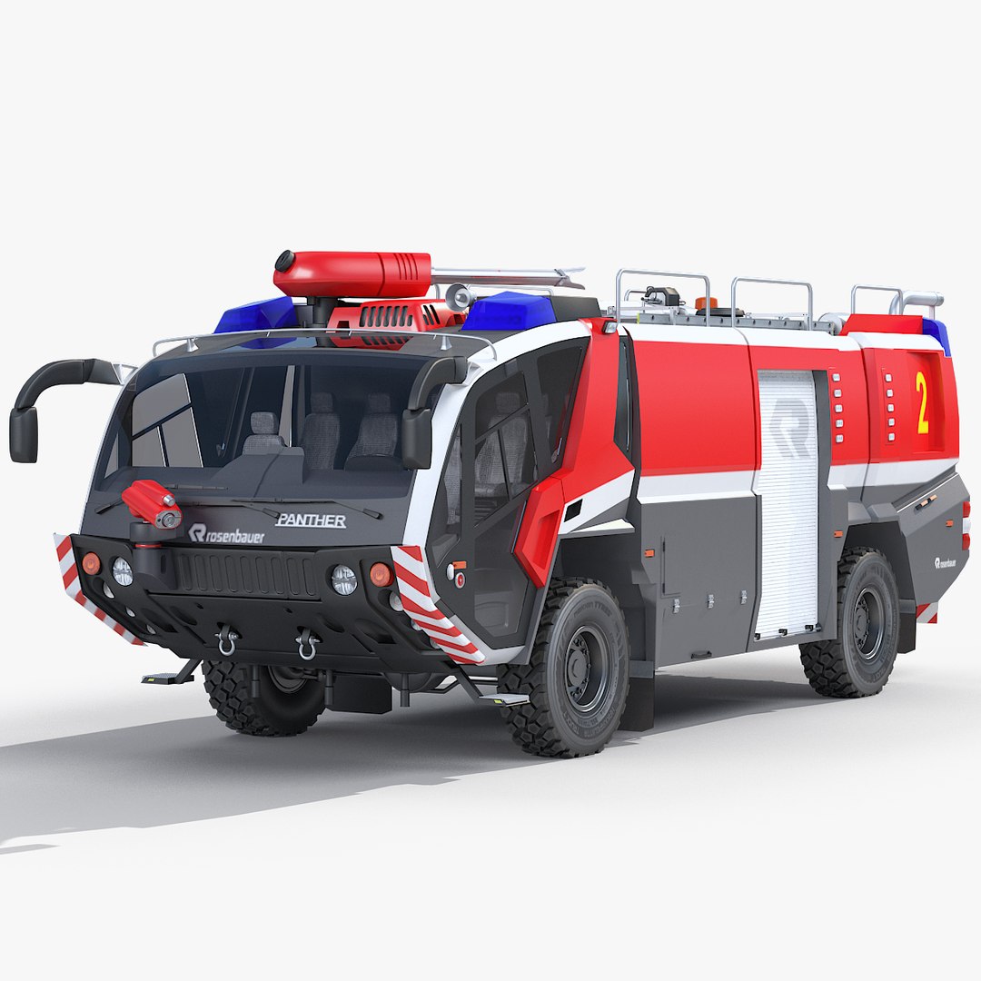 3D Fire Truck Rosenbauer 4X4 - TurboSquid 1833870