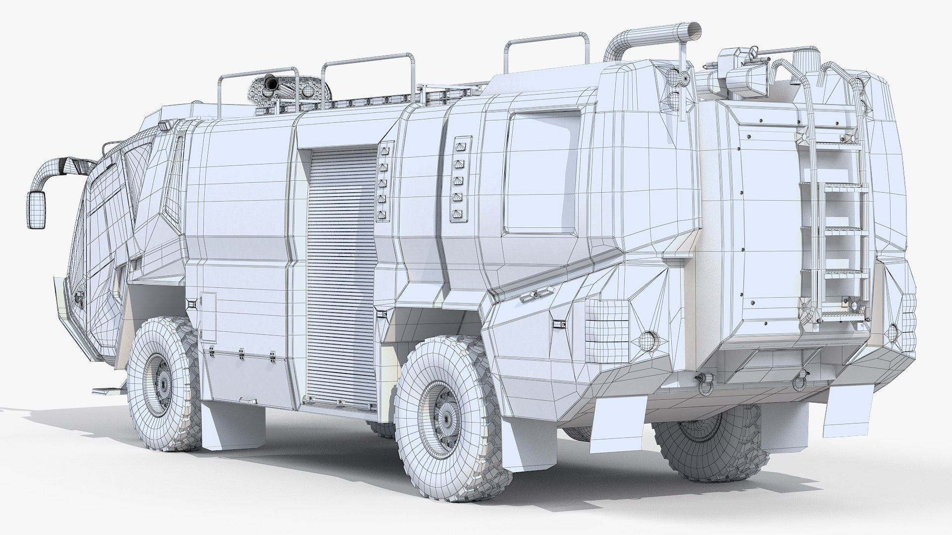 3D Fire Truck Rosenbauer 4X4 - TurboSquid 1833870