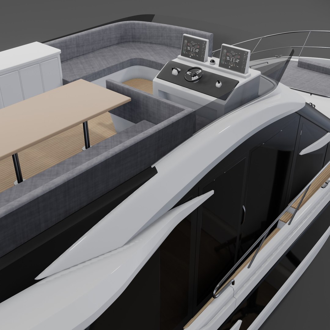 3D Model Galeon 440 Luxury Motor Yacht 3D Model - TurboSquid 2235876
