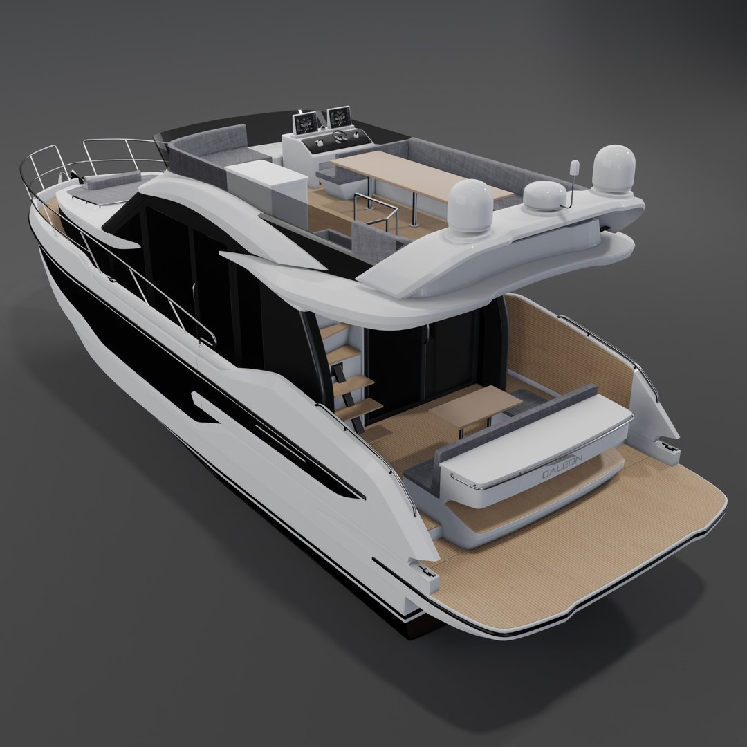 3D Model Galeon 440 Luxury Motor Yacht 3D Model - TurboSquid 2235876