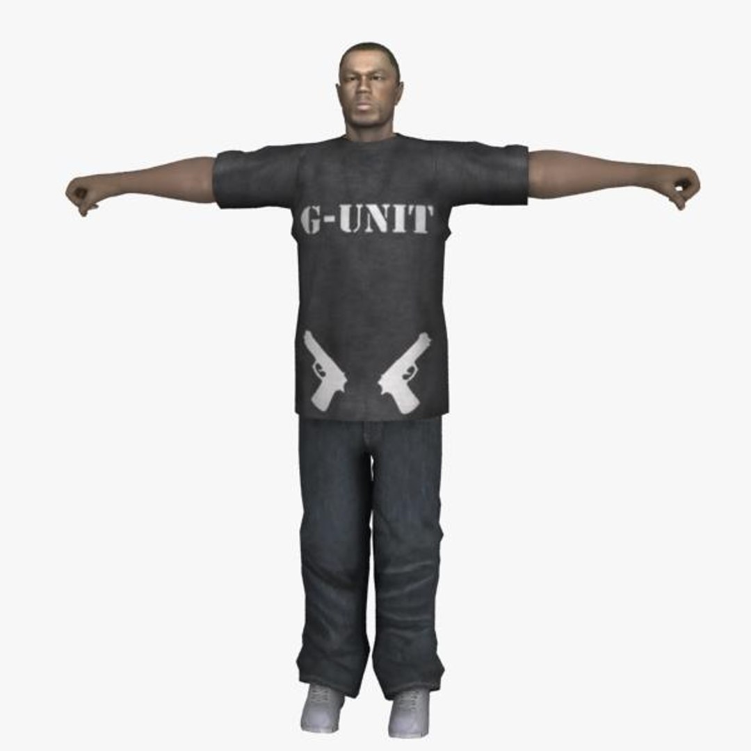 3d rigged biped model