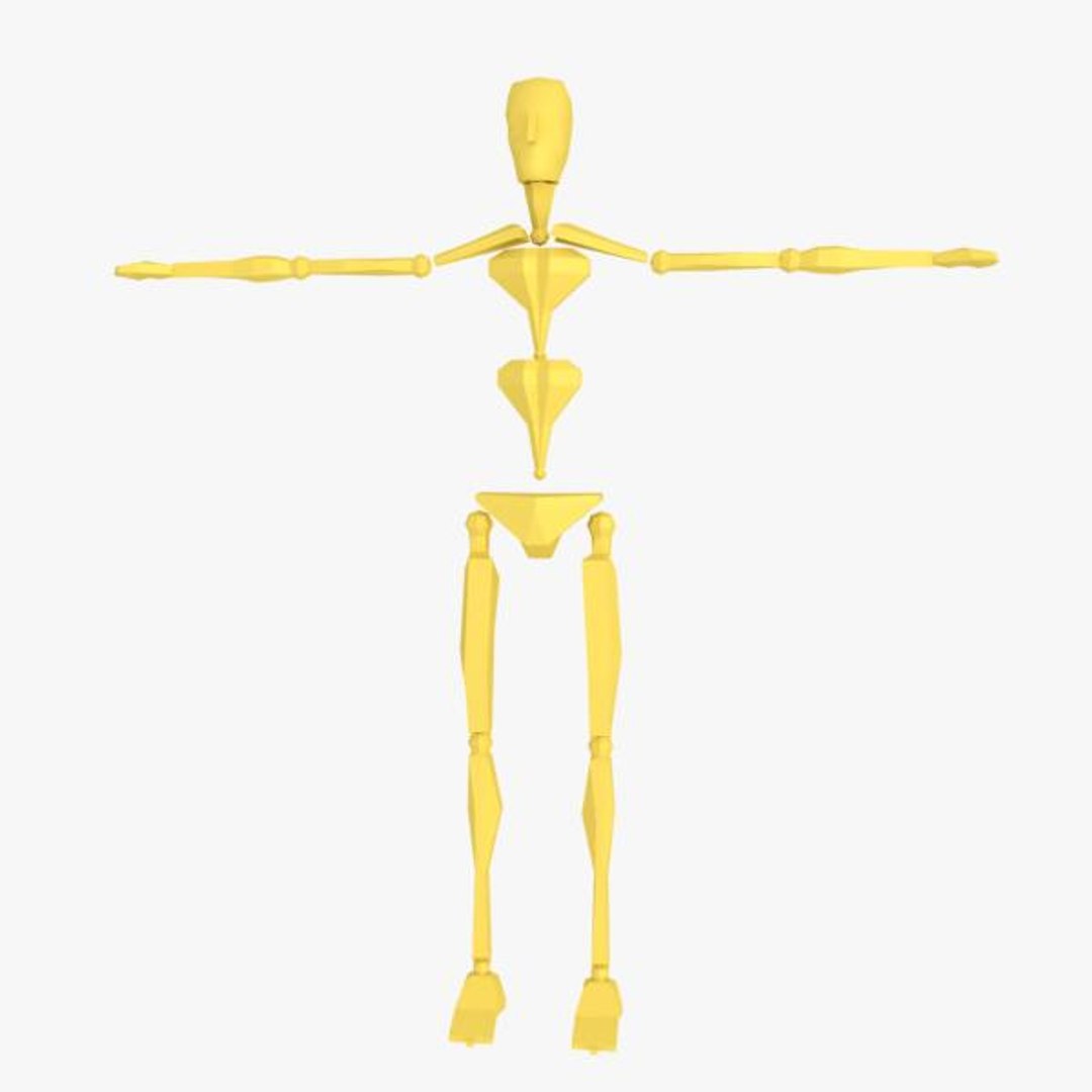 3d Rigged Biped Model