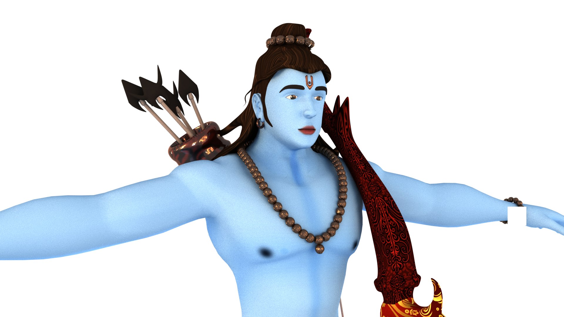 God Shri Ram 3D Model - TurboSquid 2077094