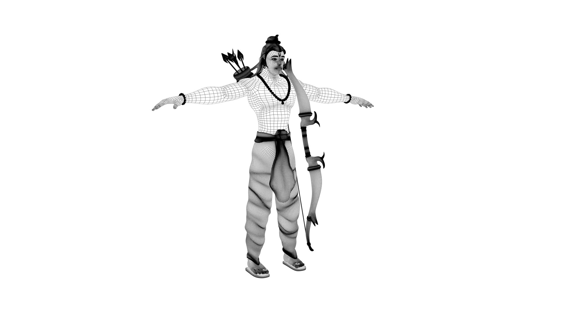 God Shri Ram 3D Model - TurboSquid 2077094
