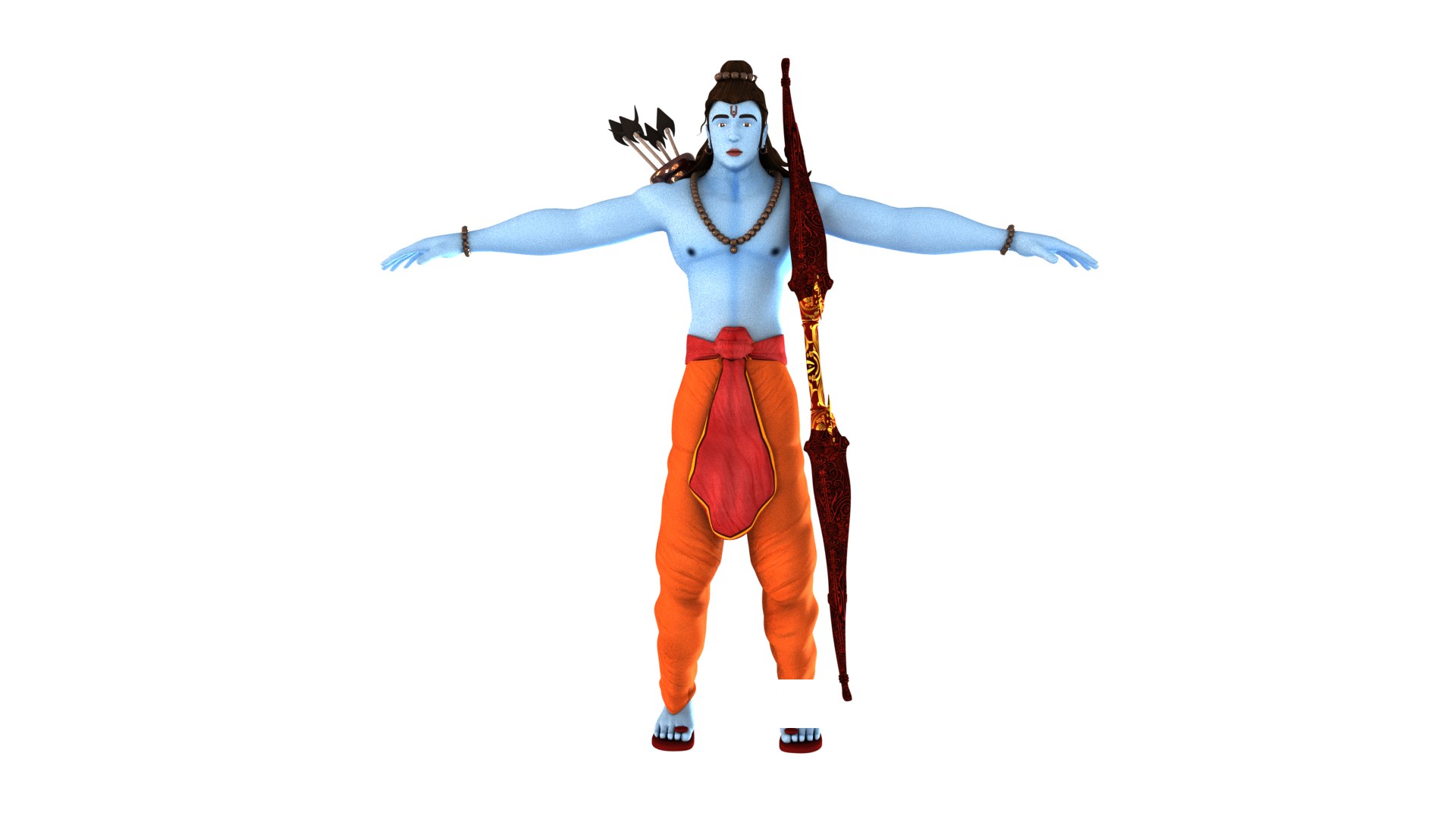 God Shri Ram 3D Model - TurboSquid 2077094