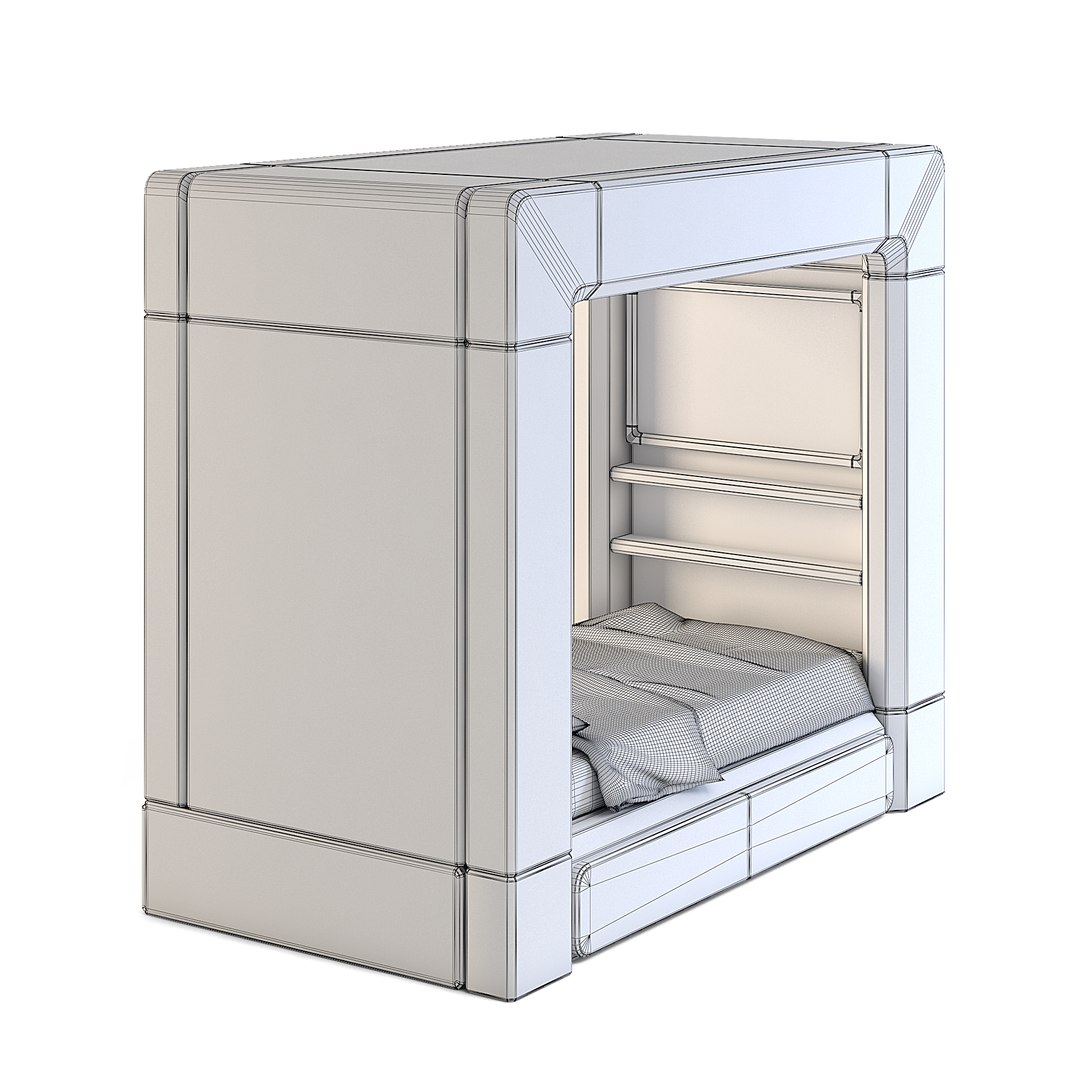 Futuristic Apartment Sleeping Pod 3D Model - TurboSquid 2258604