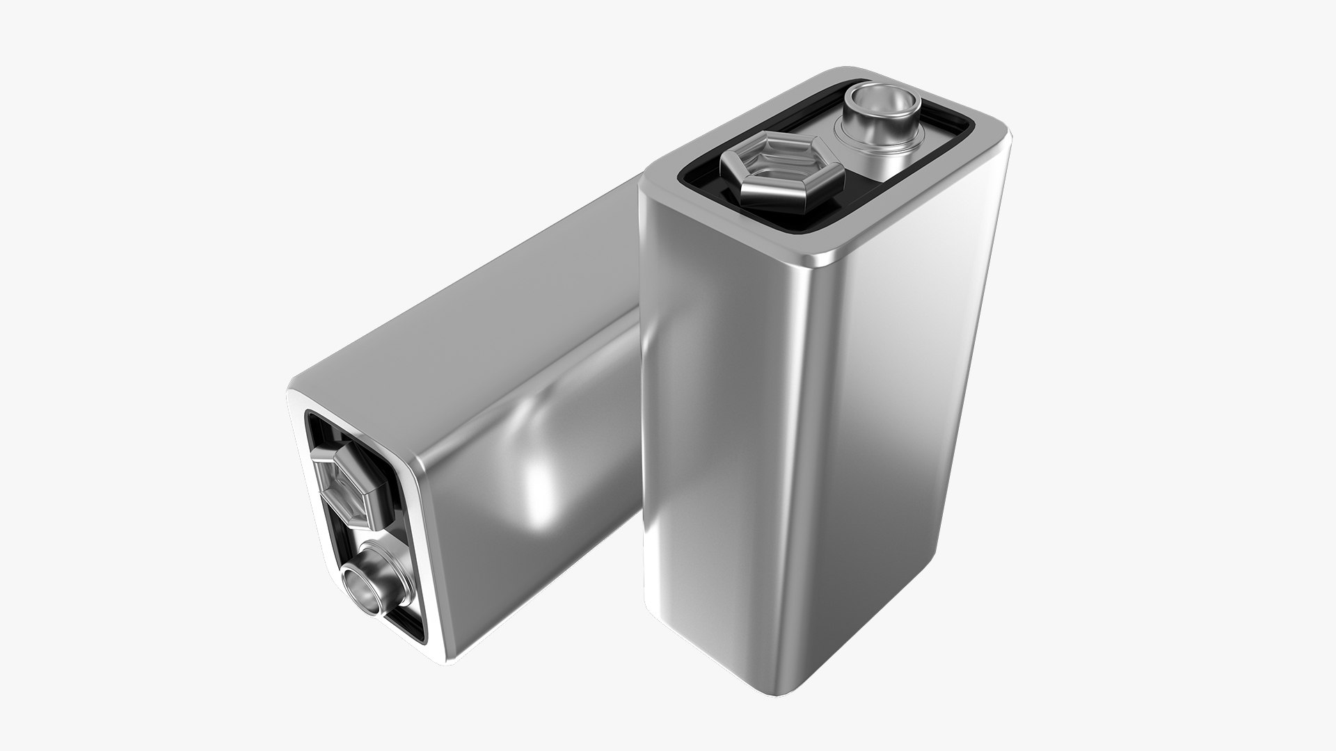 New Design Rechargeable 9 Volt Square Battery Micro USB Bottom 3D Model ...