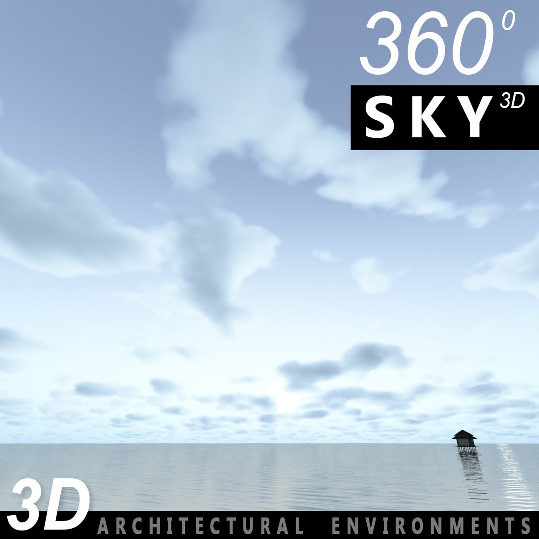sky clouds 3d model