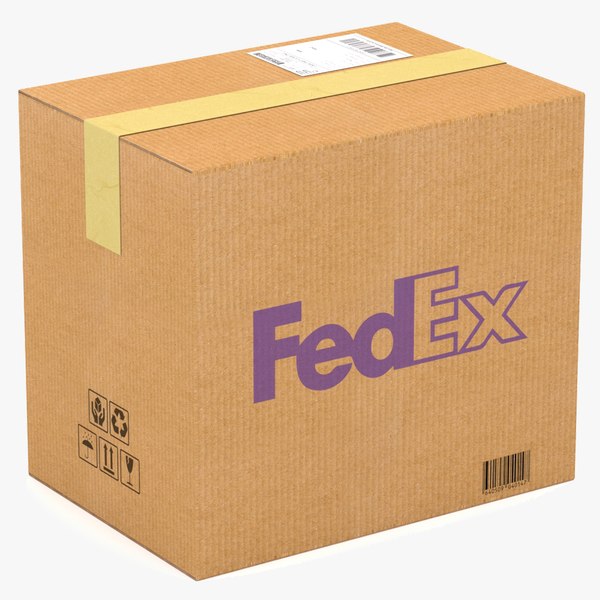 3D Cardboard Packaging Box Fedex model - TurboSquid 1991816