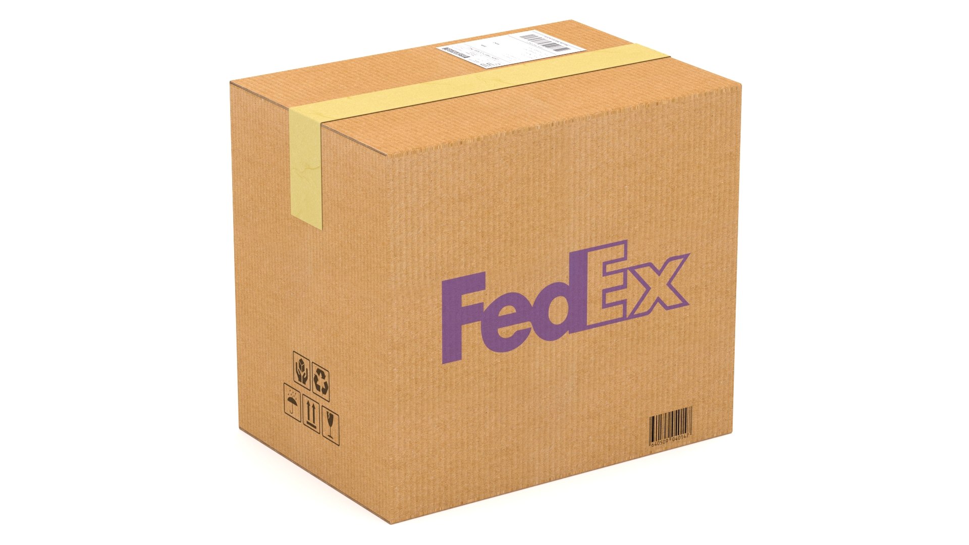 Fedex Cardboard Box model - TurboSquid 1777721