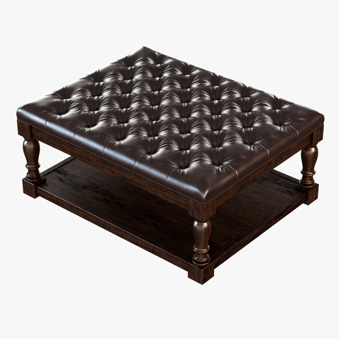 3d Max Alfred Coffee Table Leather