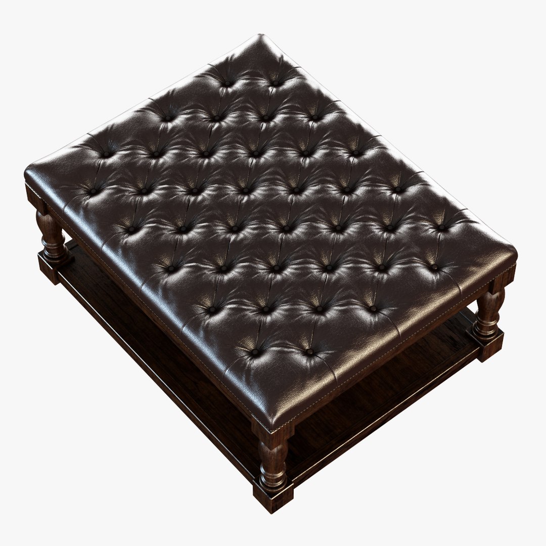 3d Max Alfred Coffee Table Leather