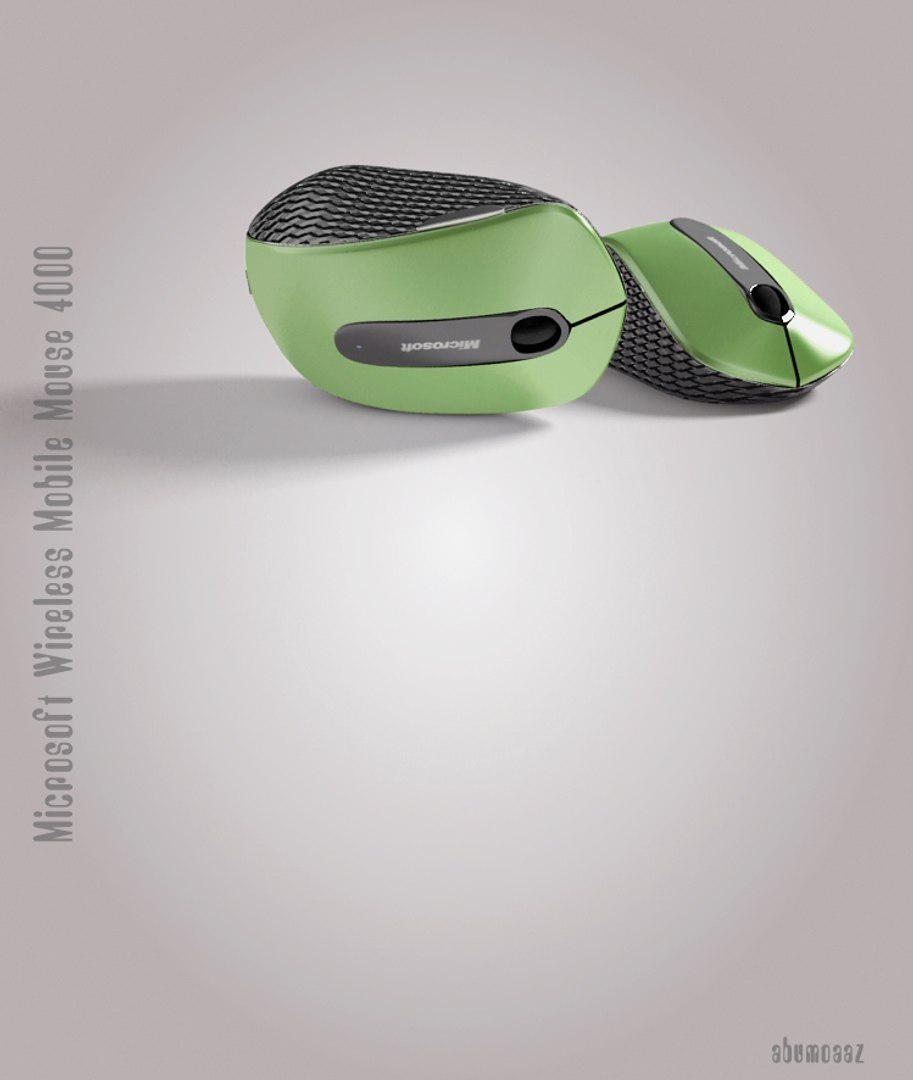 3d microsoft wireless mouse model