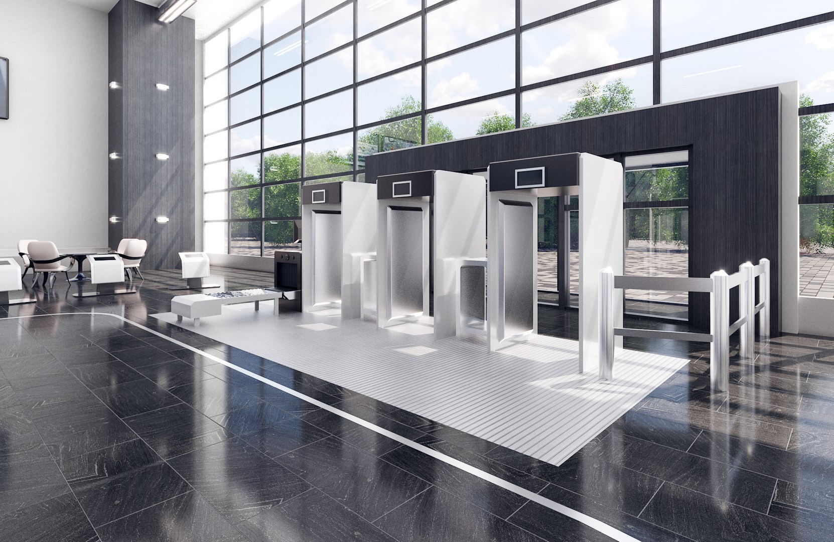 3D Model Business Center Lobby Interior - TurboSquid 1998022